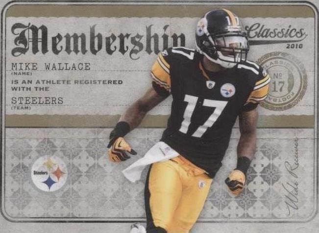 2010 Panini Classics - Membership Mike Wallace #21 Gold /100 for sale ...