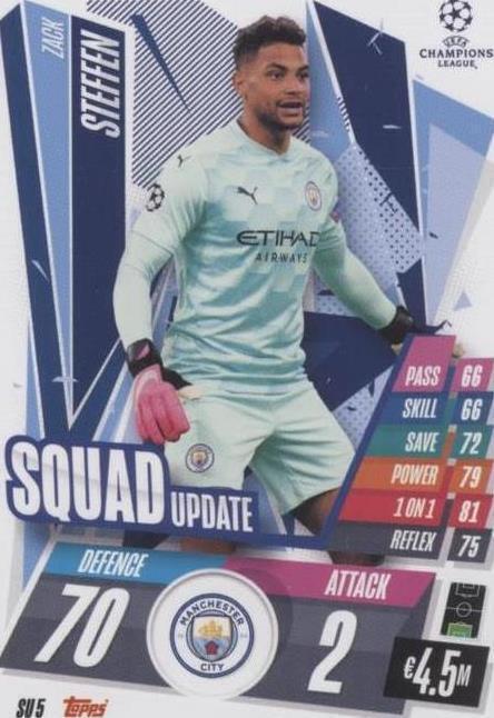 2020-21 Topps Match Attax UCL Extra - Squad Update Zack Steffen #SU 5 ...