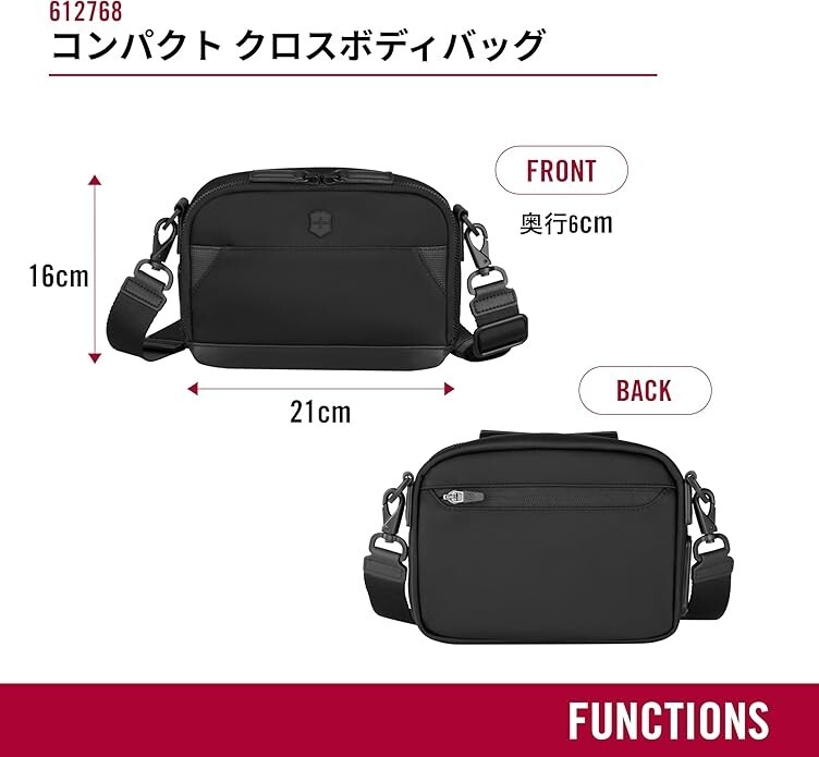 Victorinox Shoulder Bag Small Crossbody Alox Nero Men 612768 | eBay