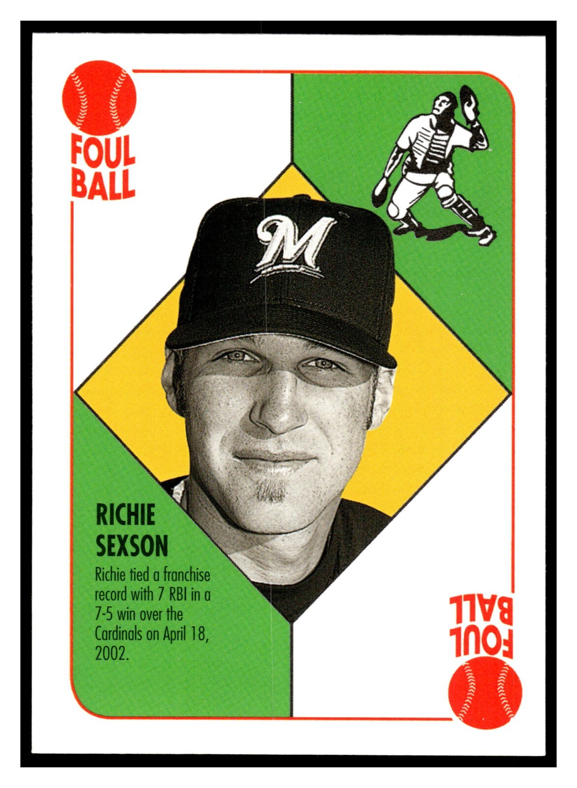 2002 Topps Bunt Richie Sexson Milwaukee Brewers | eBay