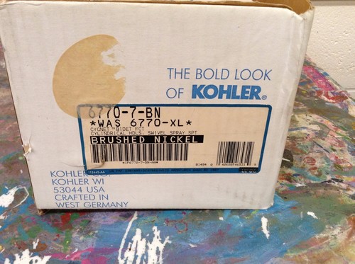 Kohler Cygnet K-6770 Centerset Bidet Faucet, BRUSHED NICKEL | eBay