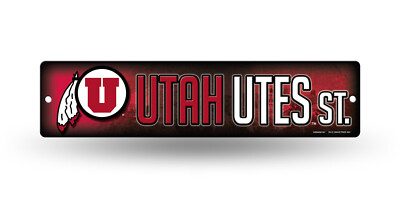 Utah Utes Street Sign NEW! 4"X16" "Utah Utes St." Man Cave NCAA | eBay