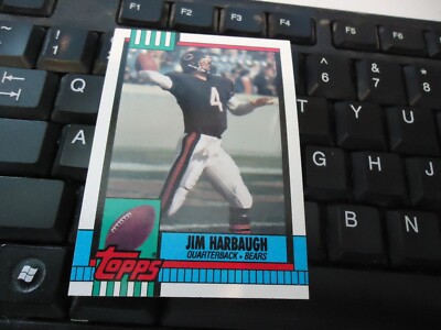 1990 TOPPS FOOTBALL JIM HARBAUGH #366 CARD GREAT SHAPE COMB SHIP | eBay