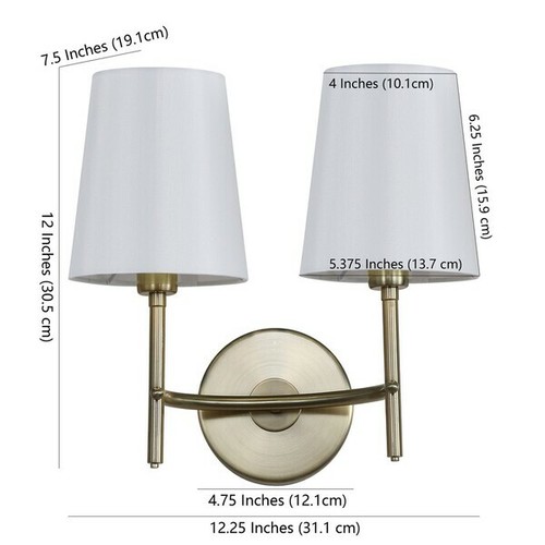 Safavieh BARRETT TWO LIGHT WALL SCONCE, Reduced Price 2172704424 ...