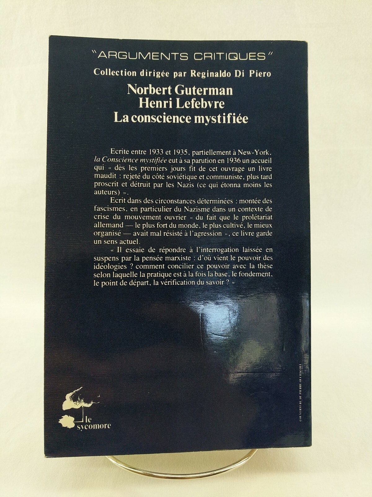 La conscience mystifiée, Norbert Guterman, Henri Lefebvre 1979 | eBay