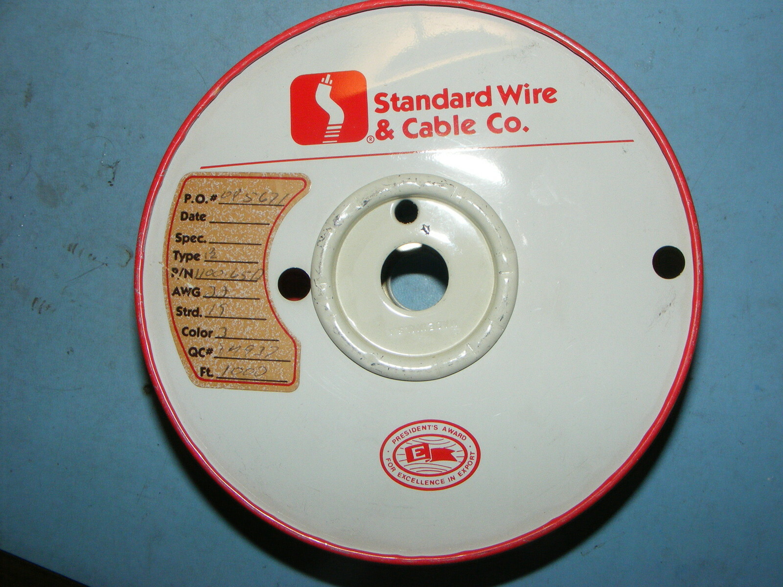 STANDARD WIRE AND CABLE MIL-W-1678E/4 TYPE E ORANGE 50 FT 22 AWG PTFE ...