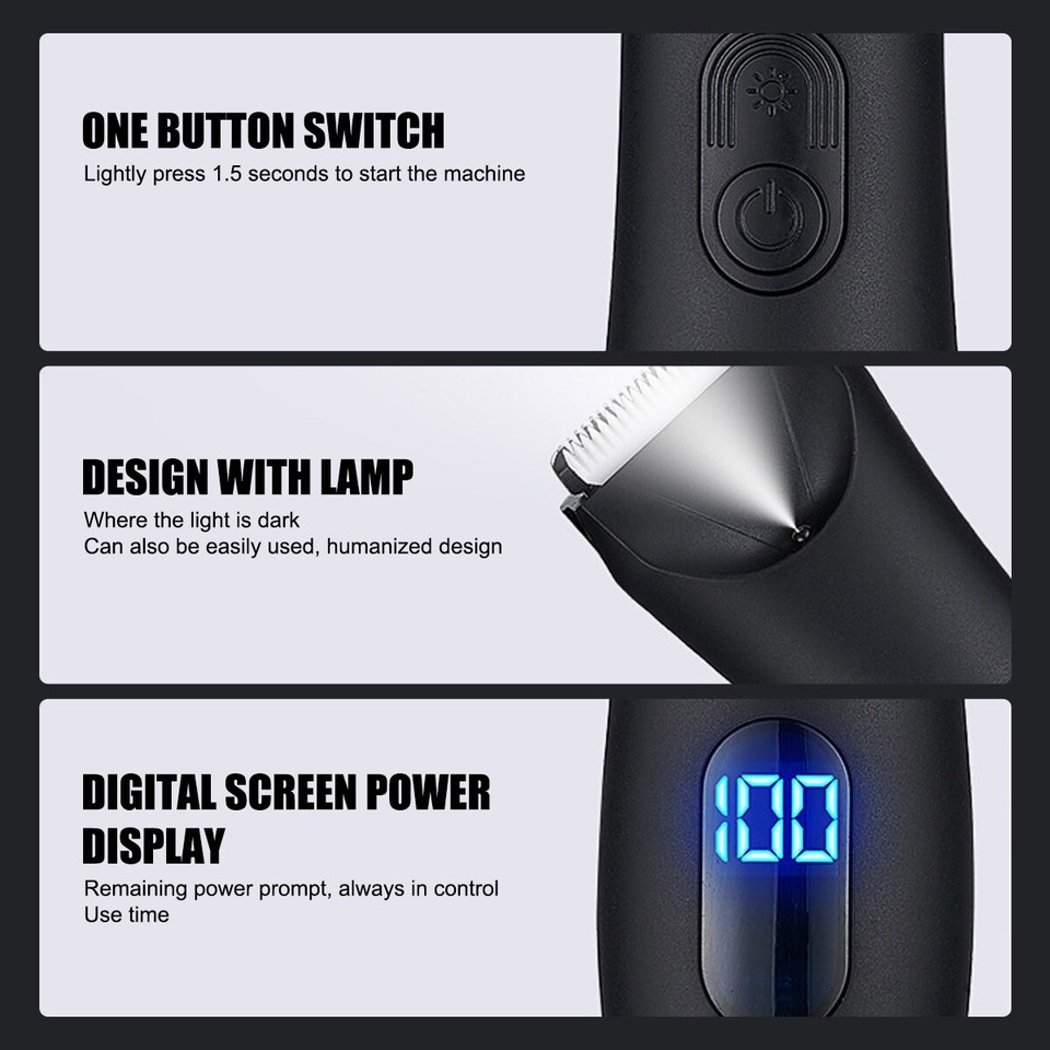 Manscape Groin Hair Trimmer for Men's Electric Ball Trimmer Wet/Dry ...