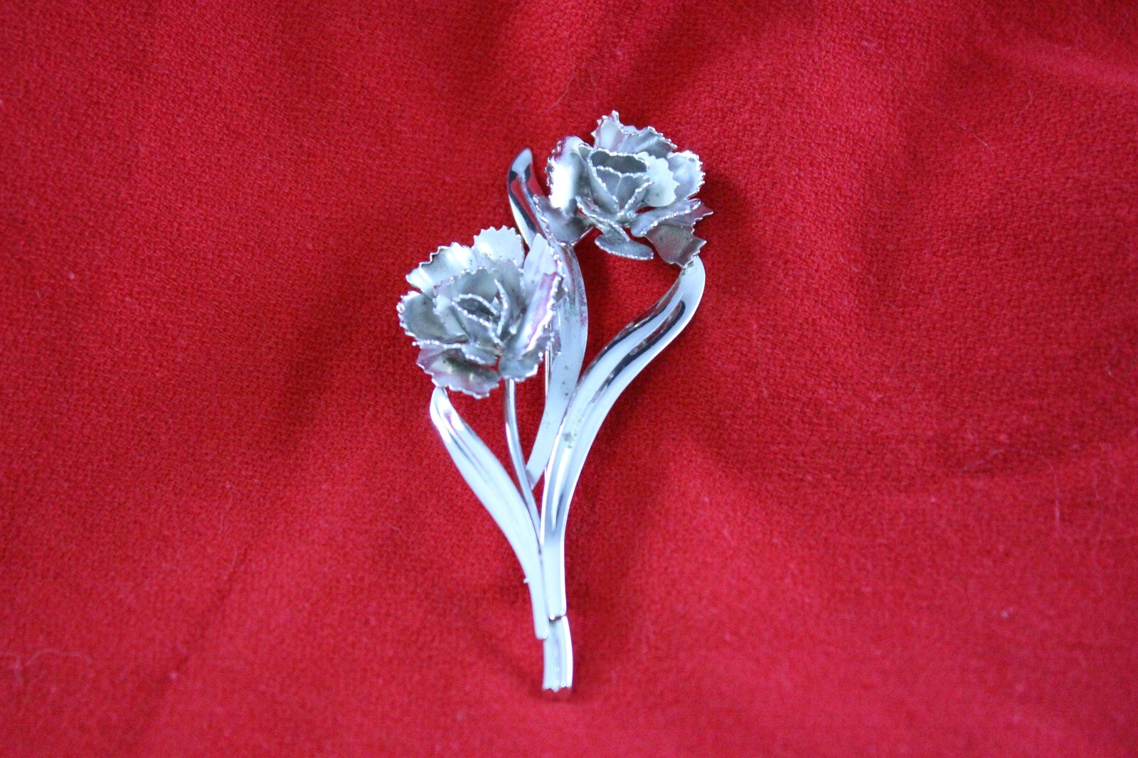 Vintage signed HSB Harry S. Bick Sterling flower rose pin brooch | eBay