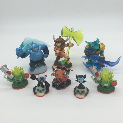 Skylanders Trap Team 2013 Red Base 8 figure LOT-Chopper, Gusto, Eye ...