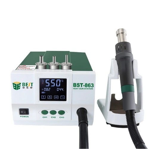 BST-863 1200W Big Power Heat Gun Lead-FreeSmart Touch Screen Control ...