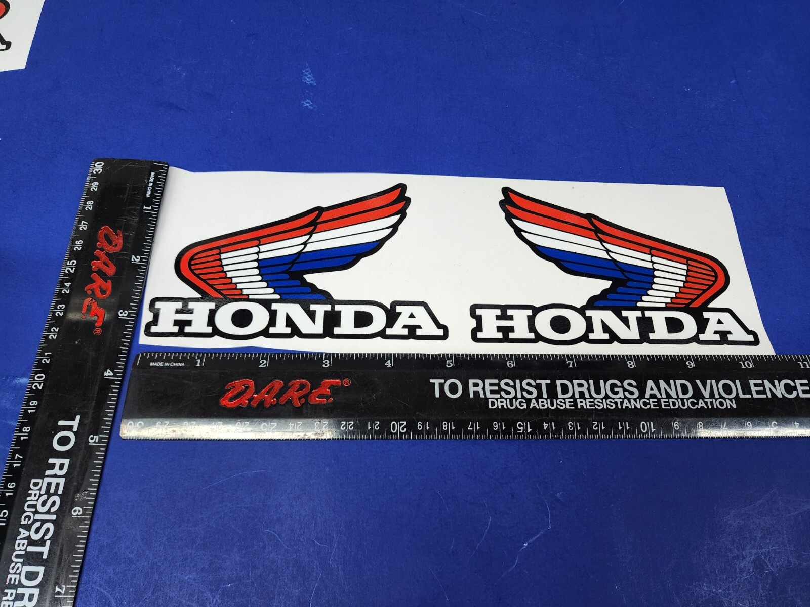 HONDA MT XL XR CR ATV ATC WINGS Fuel Gas Tank Decal Sticker AHRMA CB ...