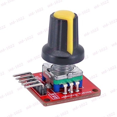 360 degree EC11 Rotary Encoder Module w/ Button 5pin Header for Arduino ...