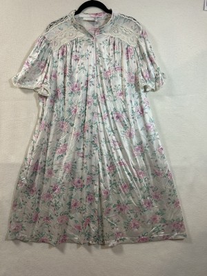Vintage Vanity Fair Floral Size XXL Short Sleeve Nightgown Roses Lace ...