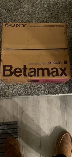 Vintage SONY Betamax VCR SL-2401 Remote Video Cassette Recorder 1980s ...