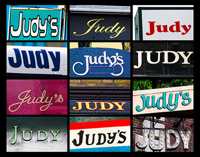 JUDY Name Poster featuring actual sign photos | eBay