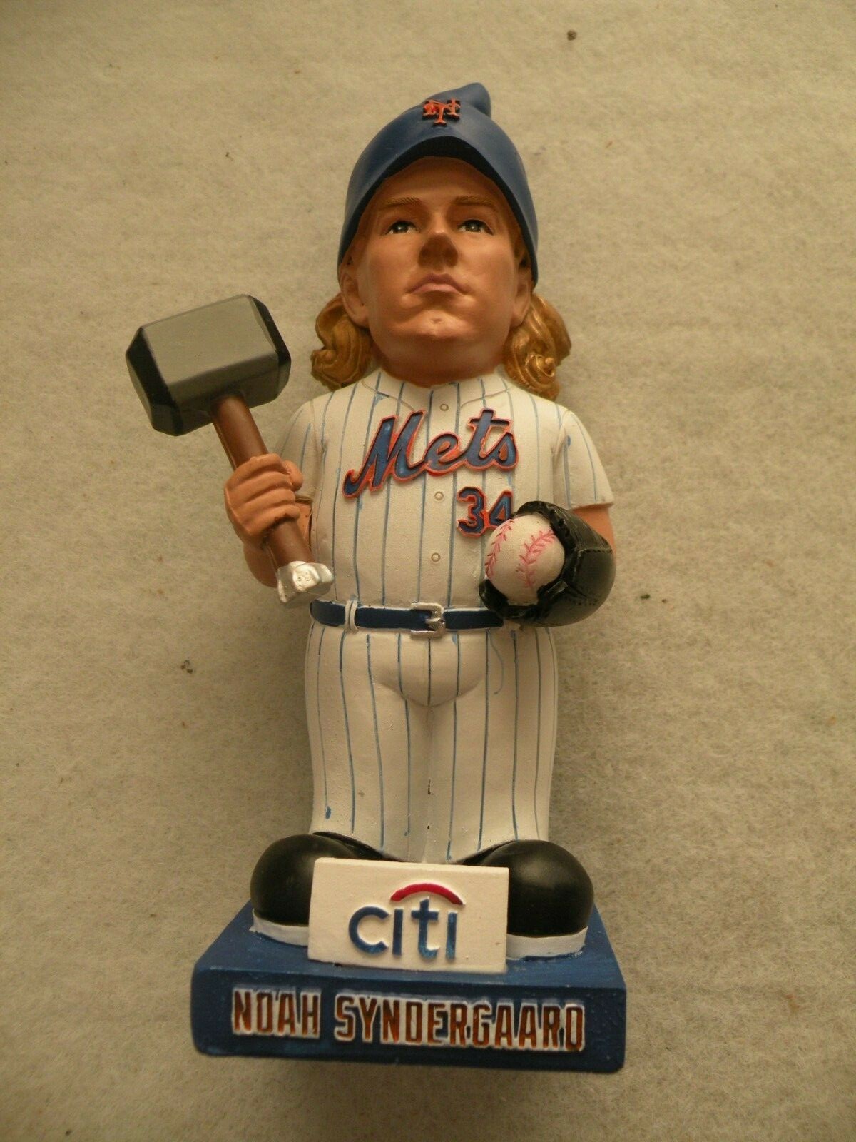 NEW YORK METS CITI NOAH SYNDERGAARD GARDEN GNOME 2016 | eBay