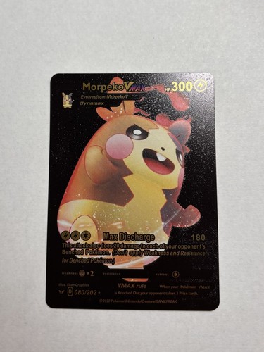 Fan Art Display Black Foil Card Morpeko Vmax NM | eBay