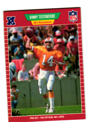 1989 NFL Pro Set Vinny Testaverde #419 Tampa Bay Buccaneers | eBay