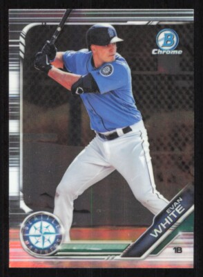 2019 Bowman Chrome EVAN WHITE Baseball card SEATTLE MARINERS #172 | eBay