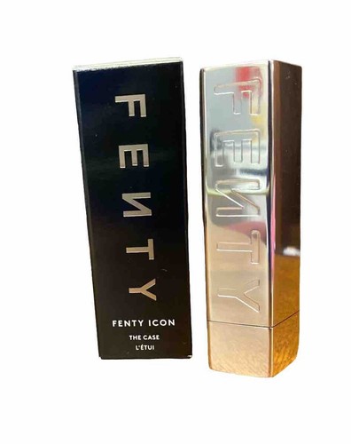 NEW Fenty Beauty by Rihanna Icon Refillable Lipstick Case Metallic Nude ...