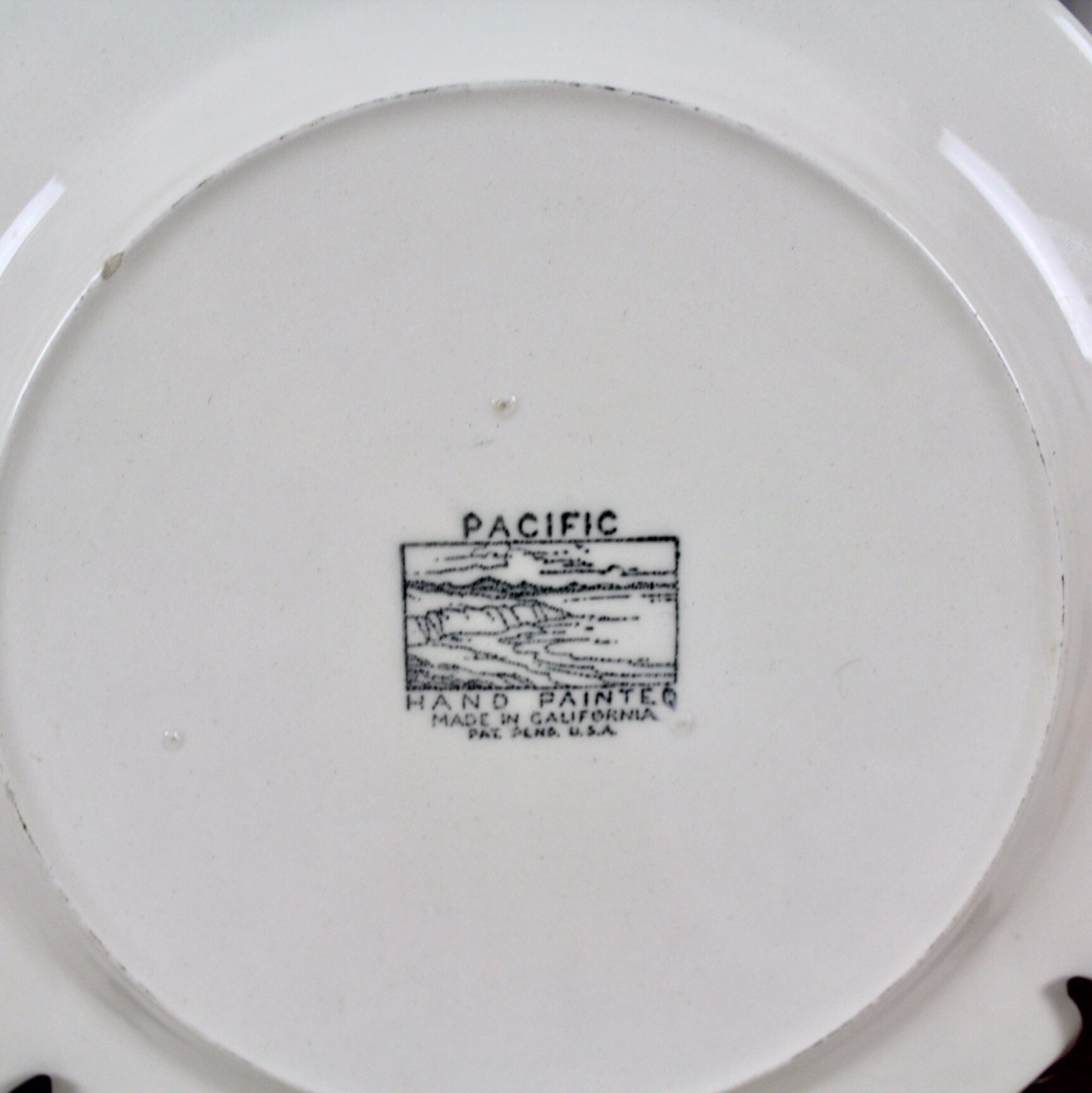 Vintage Pacific Pottery Plate Grapes Made in USA California Hand ...