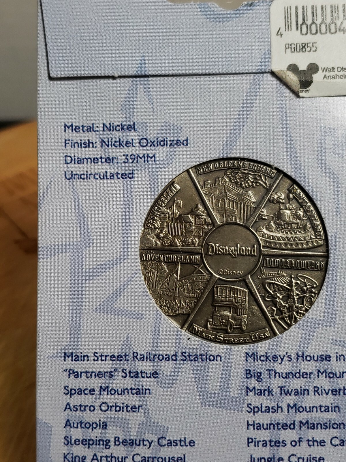 RARE 2001 Disneyland Medallion Collection Coin Attractions Series Set ...