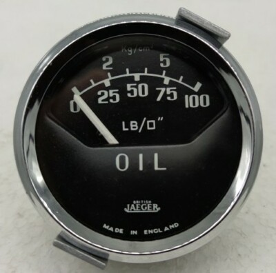 Sunbeam Alpine Tiger Jaeger Oil Pressure Gauge Manometro Press. Olio ...