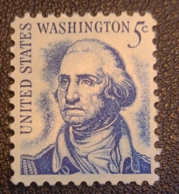 U. S. WASHINGTON 5 cent Blue STAMP 1966 | eBay
