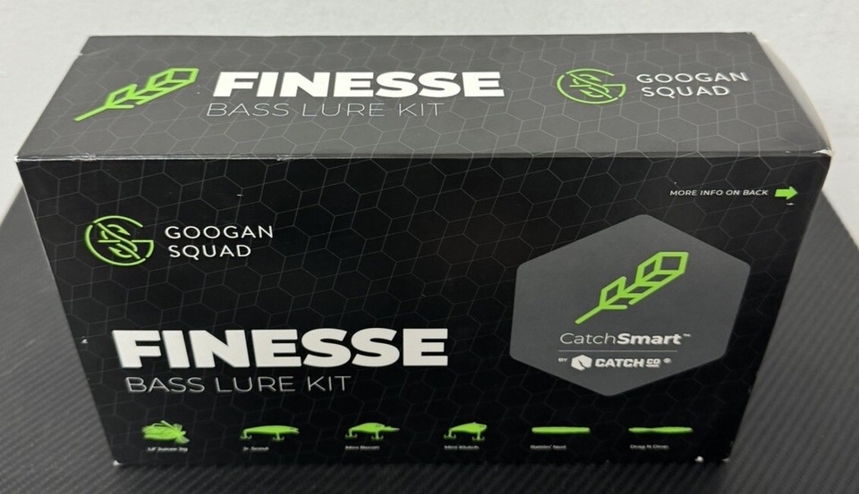 Catch Co Googan Squad FINESSE Bass Lure Kit Catchsmart System Bass ...