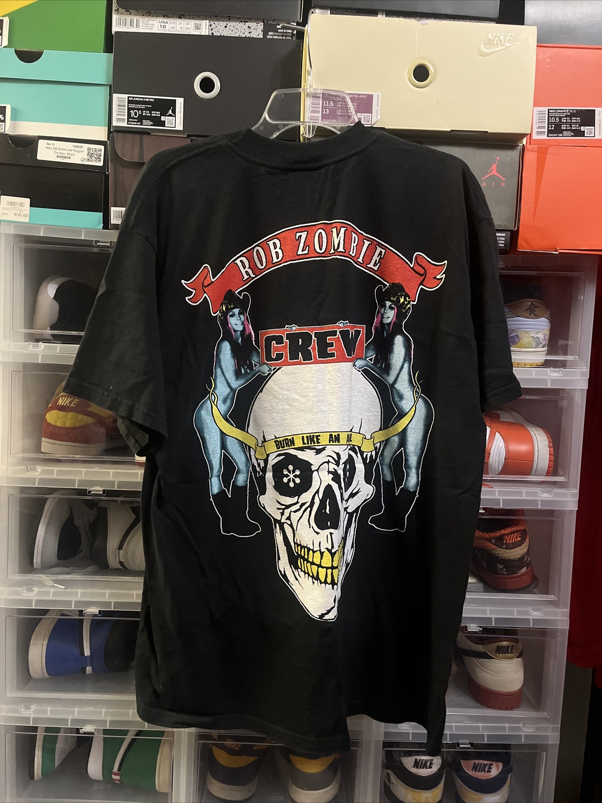 Vintage 1998 Rob Zombie Dragula Horror Crew T-Shirt W… - Gem