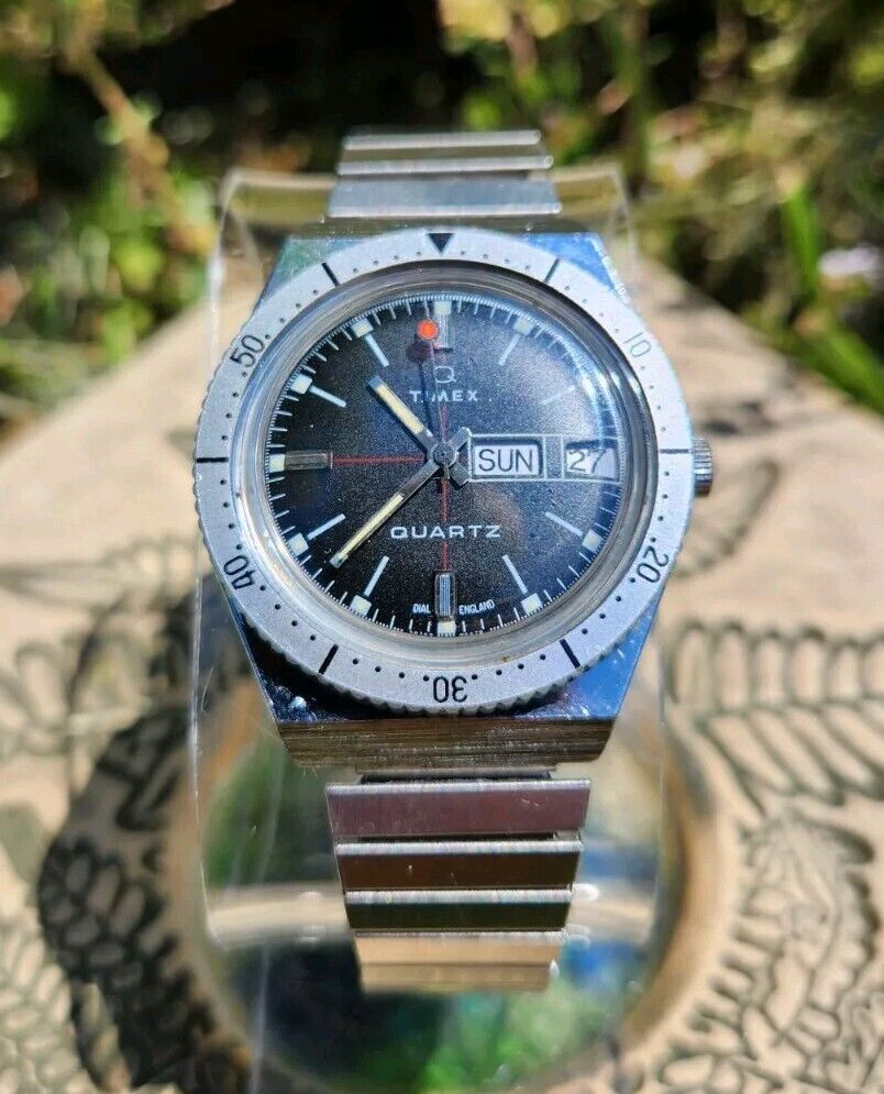 Vtg 1979 Men's Timex Q Diver Men's 38mm 58369 06679 RARE Vtg 1979 Men's Timex Q Diver Men's 38mm 58369 06679 RARE
