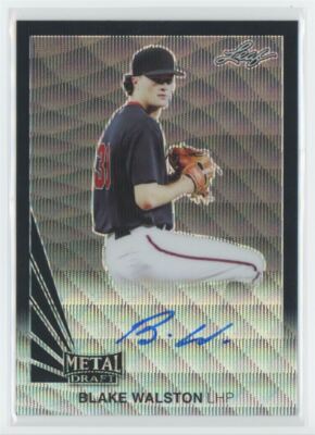 2019 Leaf Metal Draft 1990 Throwback Autographs Blake Walston Auto 7/7 ...
