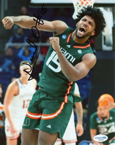 BAYLOR BEARS NORCHAD OMIER SIGNED AUTOGRAPHED PHOTO MIAMI HURRICANES ...