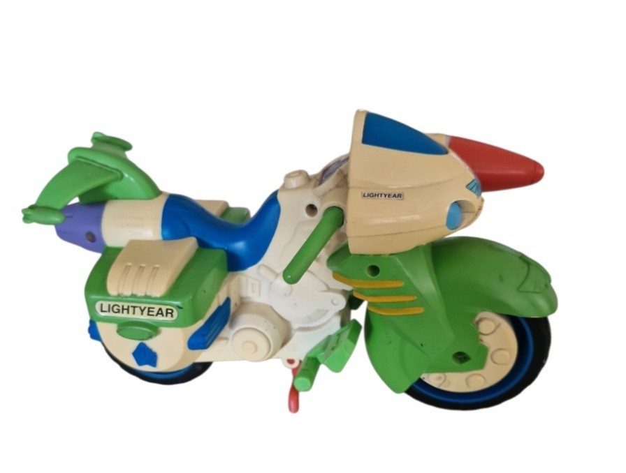 VTG 2006 Disney Pixar Buzz Lightyear Space Ranger Motorcycle Bike Toy ...