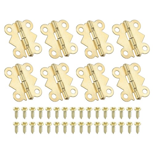 Small Jewelry Box Hinges 3/4 Inch, 8 Pack 90-Degree Mini Butterfly ...