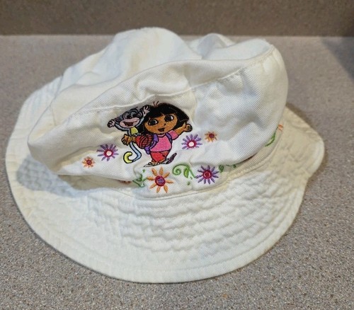 Vintage 2001 Dora The Explorer Bucket Hat Nick Jr. Nickelodeon Kids ...