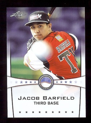 JACOB BARFIELD 2013 Leaf *POWER SHOWCASE* World Classic Baseball Card ...