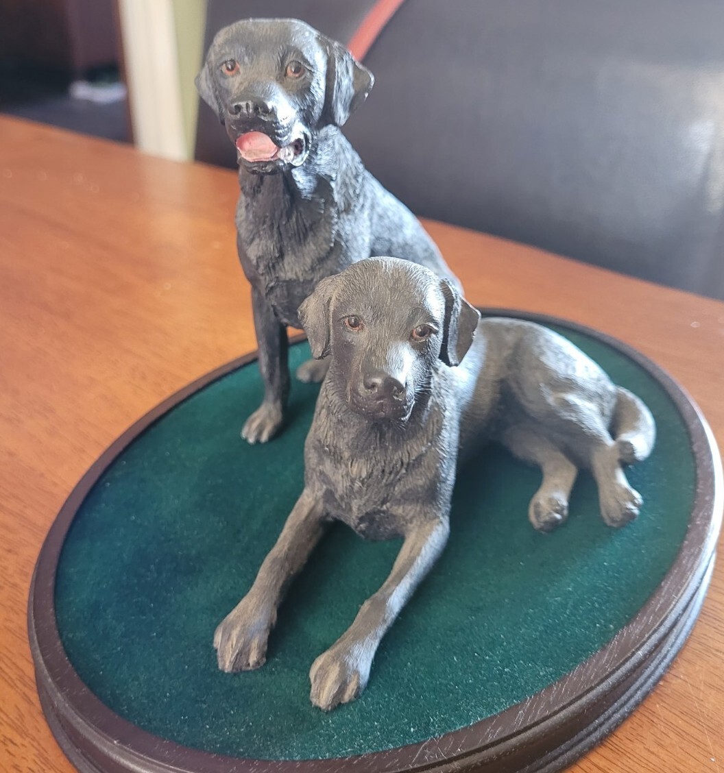 FRANKLIN MINT Labrador Retriever Sculpture COMPANIONS Figure Nigel Hemming | eBay