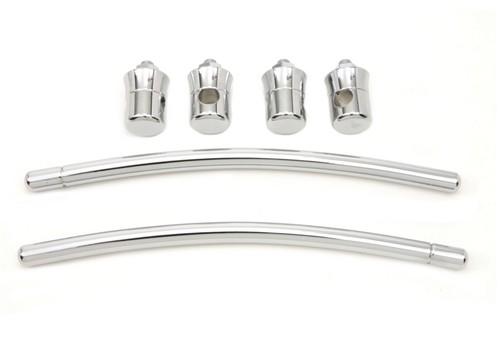 Harley Davidson chrome front fender trim rail kit (2x 9” rails ) VT 50 ...