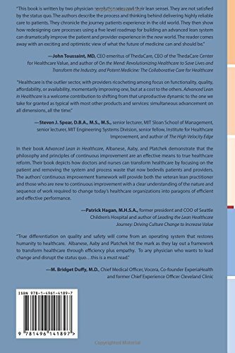 Advanced Lean In Healthcare [Paperback] Albanese, Craig T.; Aaby, Darin ...
