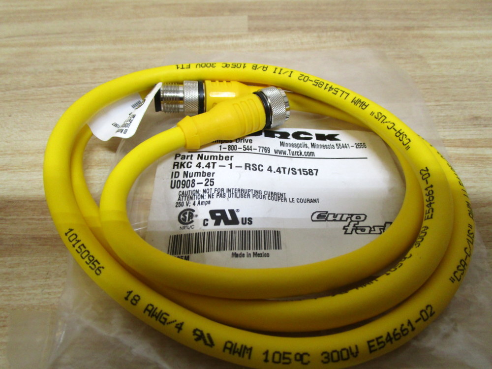 Turck RKC 4.4T-1-RSC 4.4T/S1587 Cable RKC44T1RSC44TS1587 | eBay