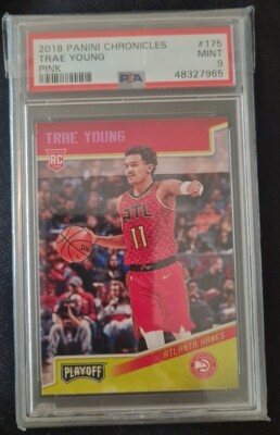 2018-19 Panini Chronicles Playoff Trae Young Pink #175 RC PSA 9 | eBay