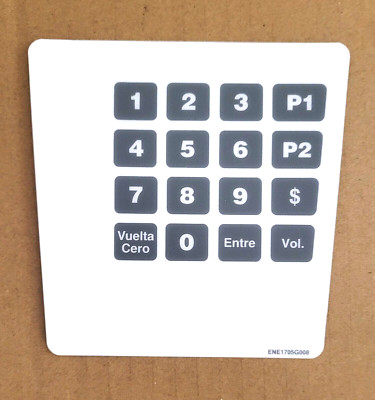 Gilbarco ENE1705G008 Encore S CRIND keypad overlay (español ...