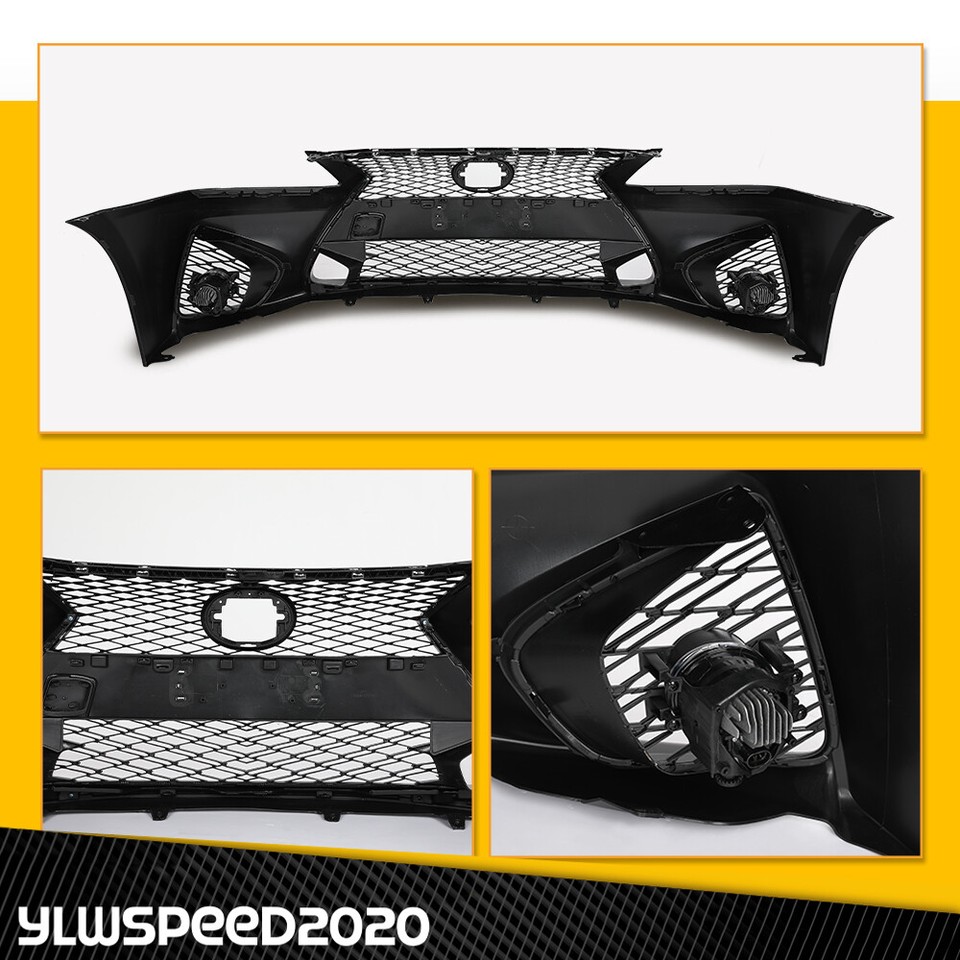8PCS Fits 13-15 Lexus GS GS350 GS450 Conversion 16+GSF front bumper ...