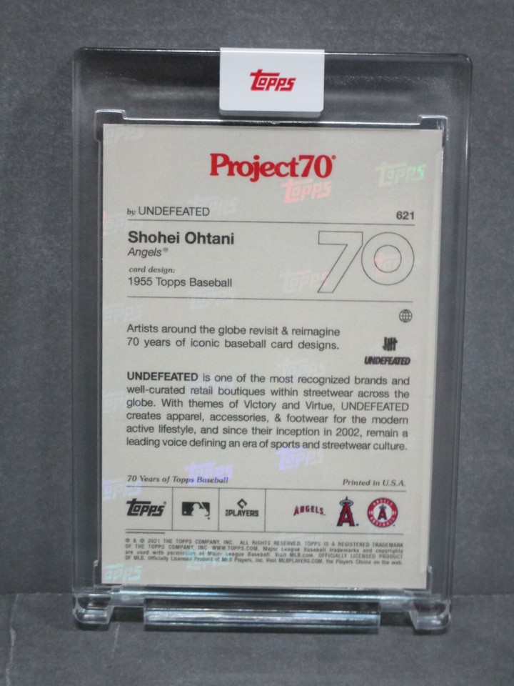 2021 Topps Project 70 SHOHEI OHTANI #621 By UNDEFEATED Mint | eBay