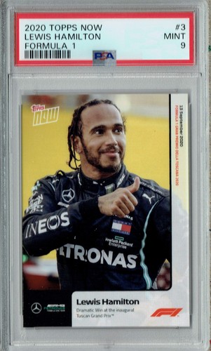 PSA 9 MINT Lewis Hamilton 2020 Topps Now #3 Rookie Card F1 Mercedes | eBay