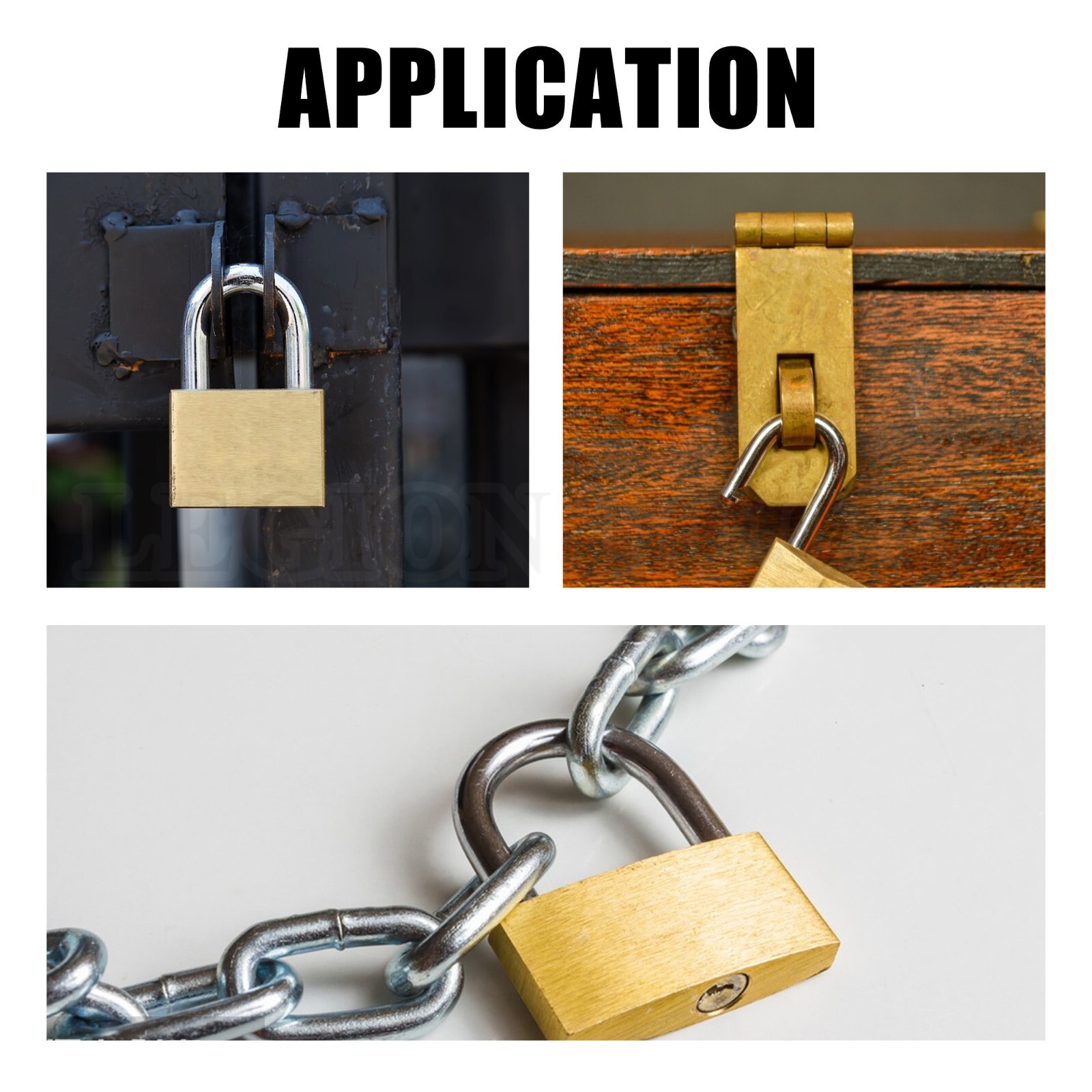 4PCS 25mm Brass Plated Mini Padlock Keyed Alike Steel Shackle Locker ...