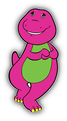 Barney Cartoon Sticker Bumper Decal - ''SIZES'' | eBay