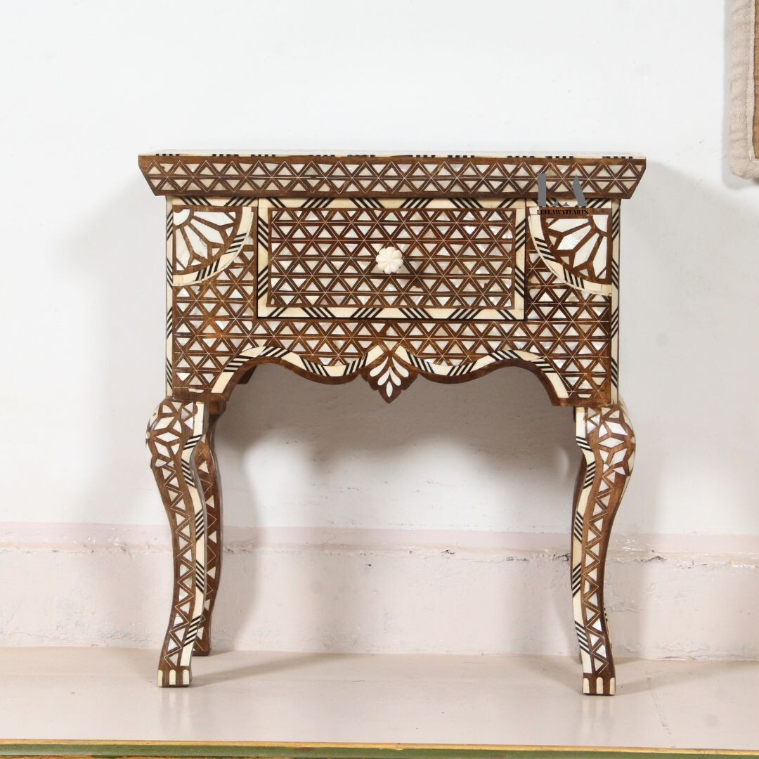 Mother Of Pearl Inlay Table