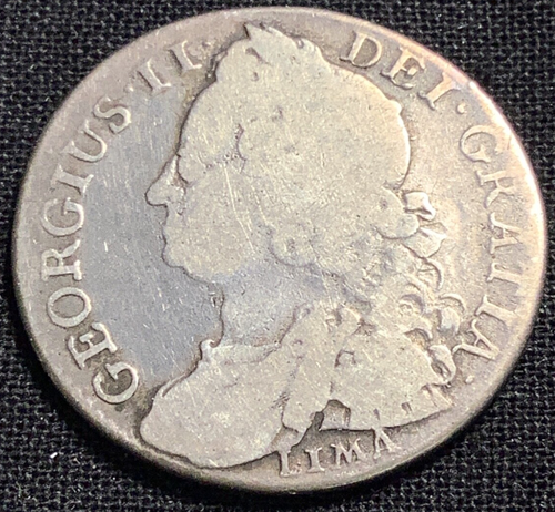 1745 Lima, British 1 Shilling Silver Coin, King George II | eBay